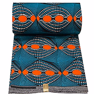 African Fabric 6 Yard Printed Wax Cloth African Ankara Fabric for Party Dress FP6391
