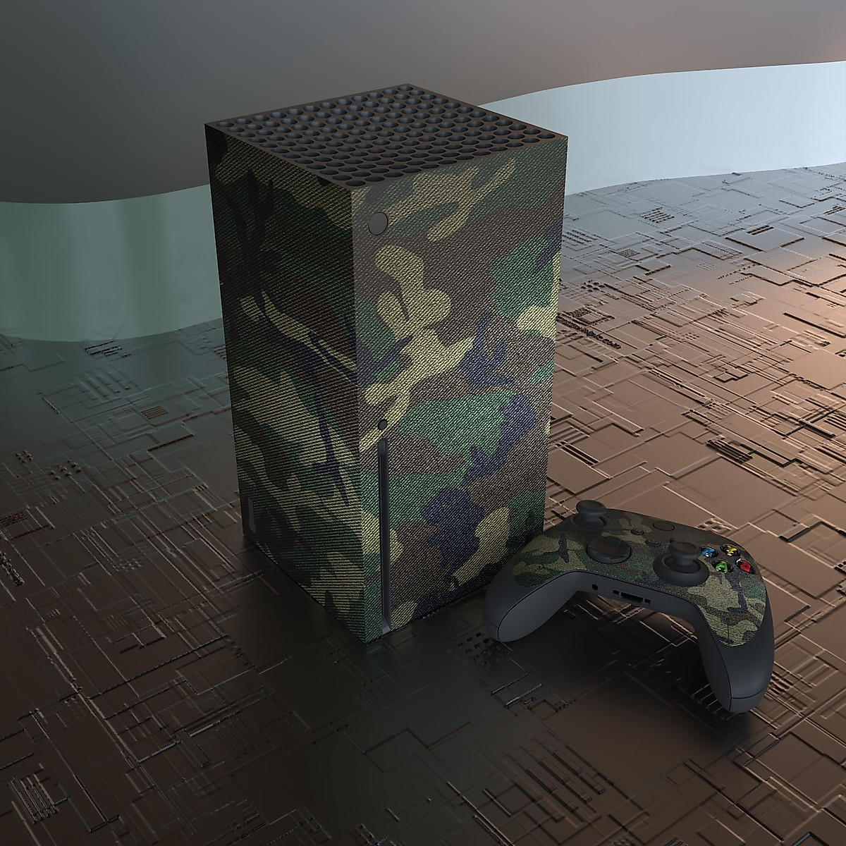 PlayVital US Flag The Stars & Stripes Custom Vinyl Skins for Xbox Core Wireless Controller, Wrap Decal Cover Stickers for Xbox Series X Console Controller