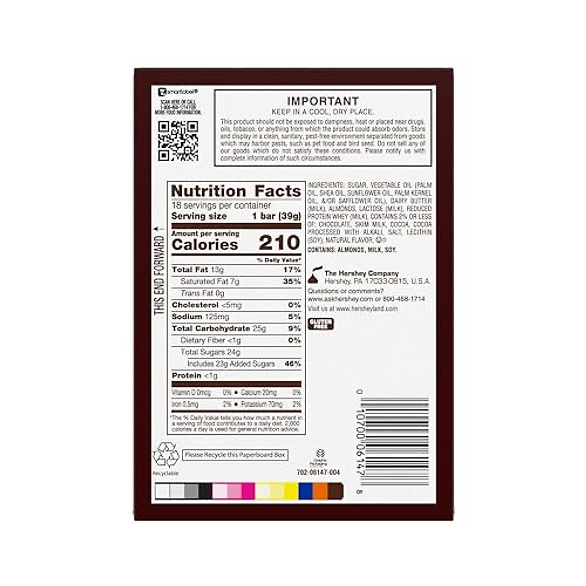 HEATH Chocolatey English Toffee Candy Bars, 1.4 oz (18 Count)