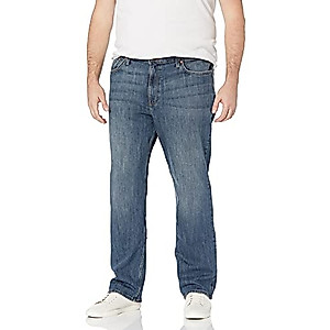 Lee Men's Big & Tall Custom Fit Relaxed Straight Leg Jean, Thatch, 50W X 29L