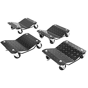 VEVOR Wheel Dolly, 6000 lbs/2722 kg Car Moving Dolly, Wheel Dolly Car Tire Stake Set of 4 Piece, Heavy-Duty Car Tire Dolly Cart Moving Cars, Trucks, Trailers, Motorcycles, and Boats