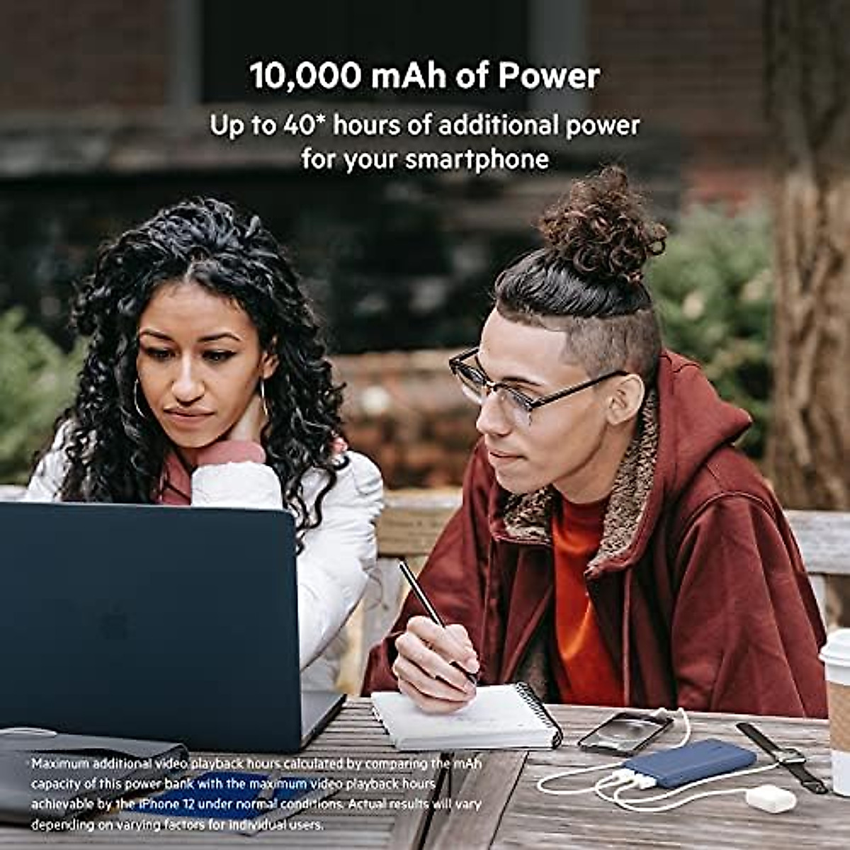 Belkin BoostCharge USB-C Portable Charger 10K Power Bank w/ 1 USB-C Port and 2 USB-A Ports & Included USB-C to USB-A Cable for iPhone 15, 15 Plus, 15 Pro, 15 Pro Max, Samsung Galaxy S24 & More - Blue