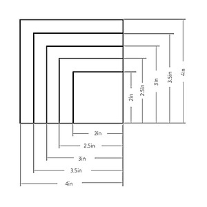 10PCS Rectangle Cookie Cutter Square Cookie Mold Stainless Steel Rectangle Biscuit Molds Square Pastry Molds Fondant Cake Cookie Cutter Set 1 Inch Depth