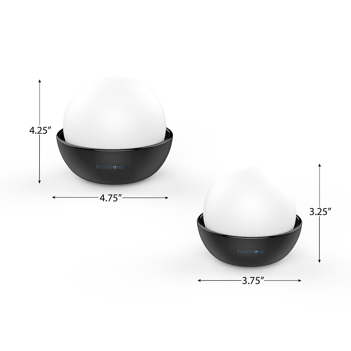 Humidifiers, Set of 2 Stone Decorative Ceramic Natural Water Humidifier, Non-Electric Battery Free for Bedrooms, Great for Babies by Bluestone