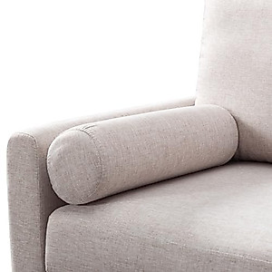 Eafurn L Shaped Sectional Sofa with Reversible Chaise Lounge, 3 Seater Convertible Corner Couch with Rubber Wood Legs, Modern Fabric Sofa&Couches for Living Room, Apartment and Small Space