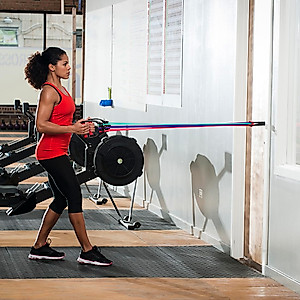 Lifeline Resistance Trainer Kit with 10lb to 100lb Adjustable Resistance Level Bands for More Workout Options Includes Triple Grip Handles, Door Anchor, 5ft Exercise Tubes and Carry Bag, Ultimate