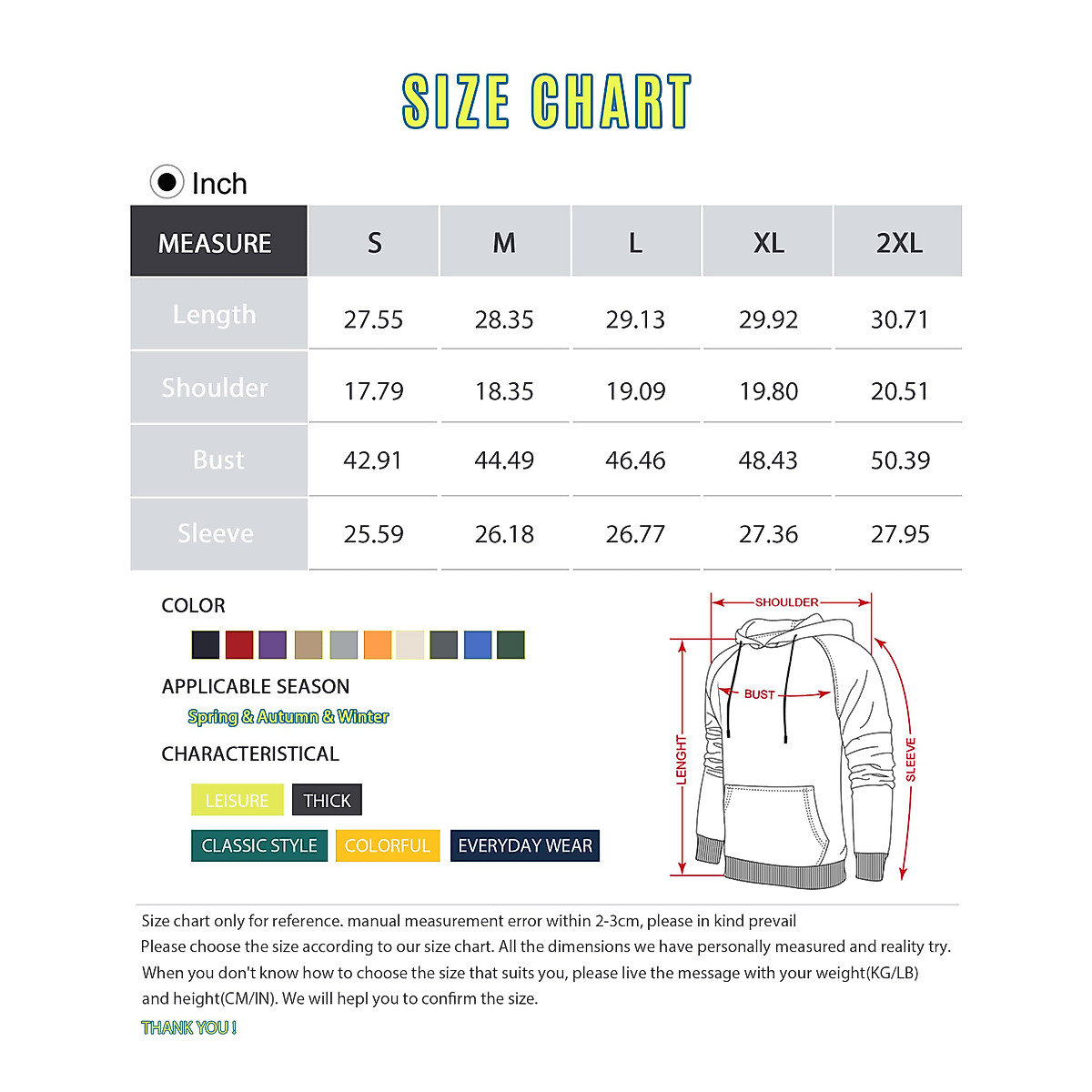 Lulucleaf Mens Hoodies Pullover Long Sleeve Casual Hoodie for Men Hooded Sweatershirt DimGrey Medium