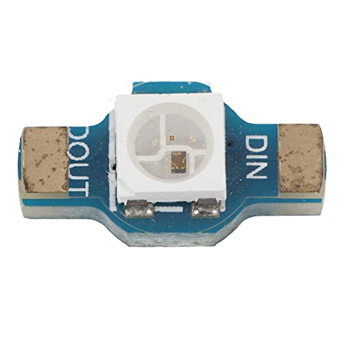 WS2812 LED Module, 5V High Brightness Low Drive Voltage PCB 10Pcs Simple Circuitry WS2812 RGB LED Module Large Scattering Angle for Replacement