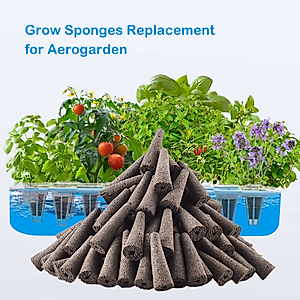 Reetsing 80 Pack Hydroponics Sponge,Replacementpre-Grow Sponges,Hydroponics Growing System Kit Compatible with Aerogarden sponges,Supplement pods for hydroponic Indoor Garden Growing System