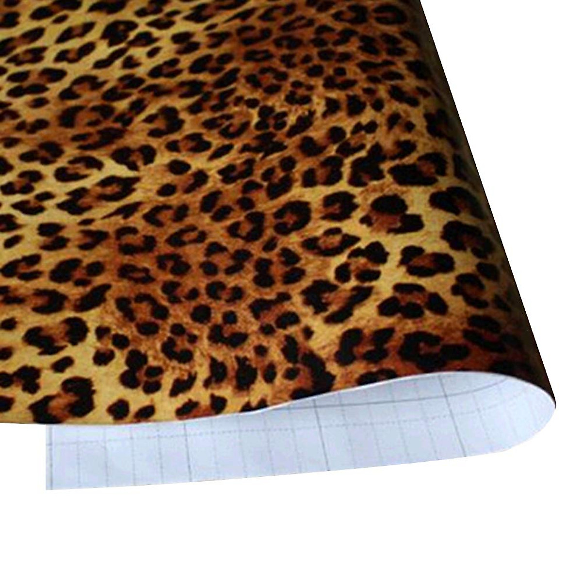 SimpleLife4U Sexy Leopard Print Self-Adhesive Shelf Drawer Liner Moisture Proof PVC Mat 45x300cm