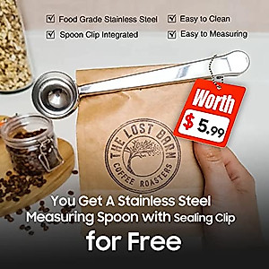 SimCoker Gravity Electric Salt and Pepper Grinder Set, Automatic Salt and Pepper Grinder Set Battery Operated, Adjustable Coarseness with LED Light, One Hand Automatic Operation, Spoon, Black, 2 Pack