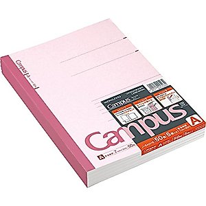 Five books set Roh-5AX5 50 pieces of Kokuyo Campus Notes No. 6 semi-B5 A ruled line (japan import)
