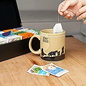 The Lord of the Rings Fellowship Ceramic Coffee Mug, Oversized Large Cup | Novelty Drinkware For Home Kitchen, Houseware Essentials | The Hobbit Gifts And Collectibles | Holds 20 Ounces