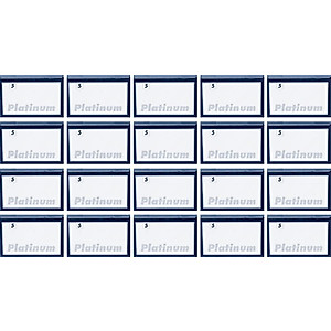 50 Platinum Double Edge Razor Blades Made in Russia