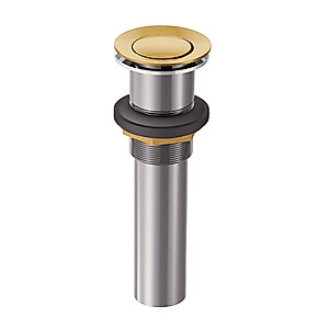 Moen 140780BG Bathroom Vessel Sink Pop-Up Drain Assembly, Brushed Gold
