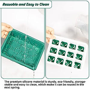 ZYP 【2023 Upgraded】 3 PCS Reusable Seed Starter Trays Kit,Soft Silicone Garden Seedling Starter Trays with Humidity Dome,Indoor Grow Kit for Plant,Flowers,Vegetables (12 Cells per Tray)