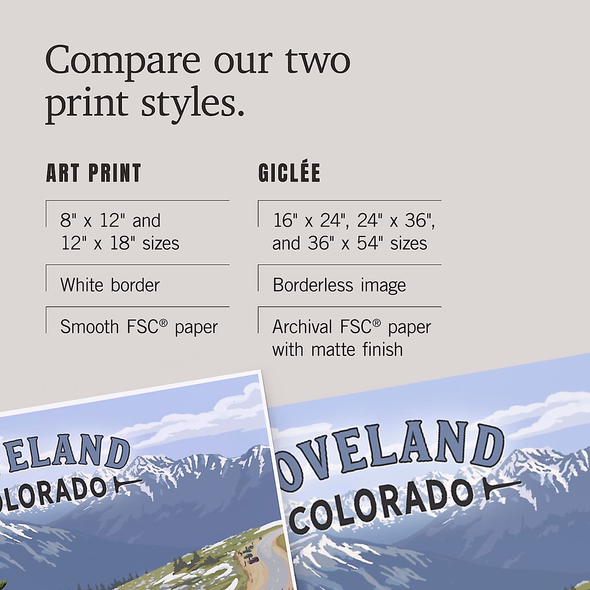 Lantern Press Loveland, Colorado, Trail Ridge and Hikers (12x18 Art Print, Travel Poster Wall Decor)