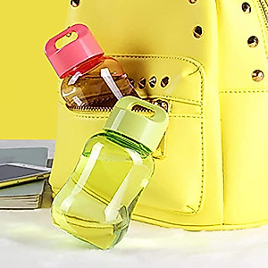 UPSTYLE Mini Plastic Coffee Travel Mugs Water Bottle Sports Water Bottle Cup for Milk, Coffee, Tea, Juice Size 180ml (6oz), Pack of 3