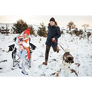 WGOS Backpack Beach Chair Beach Chair for Adult w/Umbrella&Cooler Heated Camping Chair, Folding Chair Camping Heated Chair, Adjustable Chair Back with Power Bank