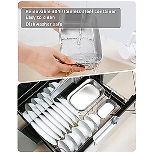 STN Heated Lunch Boxes For Adults,Efficient Electric Lunch Box Set with Removable 304 SS Container (1.5L+ 0.45L),10L Insulated Bags,Big Cutlery Set for 12v 24v 110v