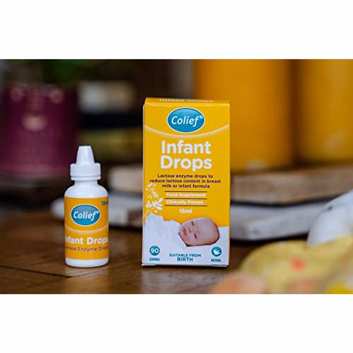 Colief Infant Digestive Aid | Gas Drops for Babies | Natural & Safe Infant Gas Relief | Reduces Baby Colic, Tummy Bloating, Fussing & Crying | 90 Servings | 0.5 Fl Oz