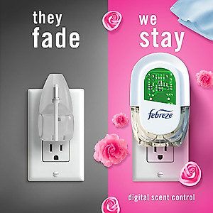 Febreze Odor-Fighting Fade Defy PLUG Air Freshener Refill, Downy April Fresh, (3) .87 fl. oz. Oil Refills