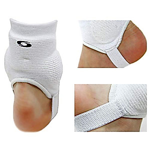 Ankle guards (x 1 Pair Shield Protector Dual Sided Pads for Soccer Football (White Color)