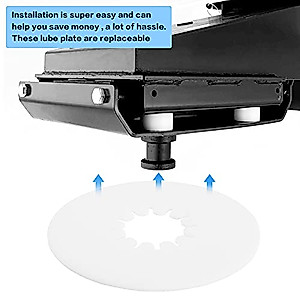 Usamate Fifth Wheel Lube Plate - 10 Inch Lube Plate Keep The Hook and Kingpin Clean
