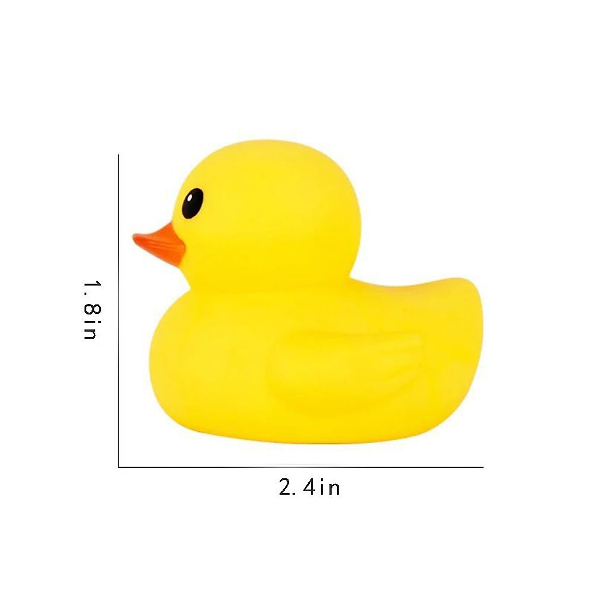 CRMADA Duck Dog Toy Water Floating Bath Rubber Toys for Dogs Cats 4 Pack