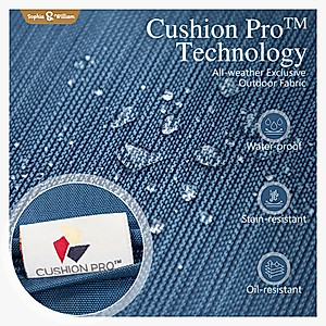 Sophia & William Patio Furniture Sets for 9 with 45" Gas Fire Pit Table Outdoor Conversation Sets, 2xSofa Chairs, 2xSwivel Cushion Chairs, 1x3-Seat Sofa, 2xOttomans for Porch Poolside Peacock Blue