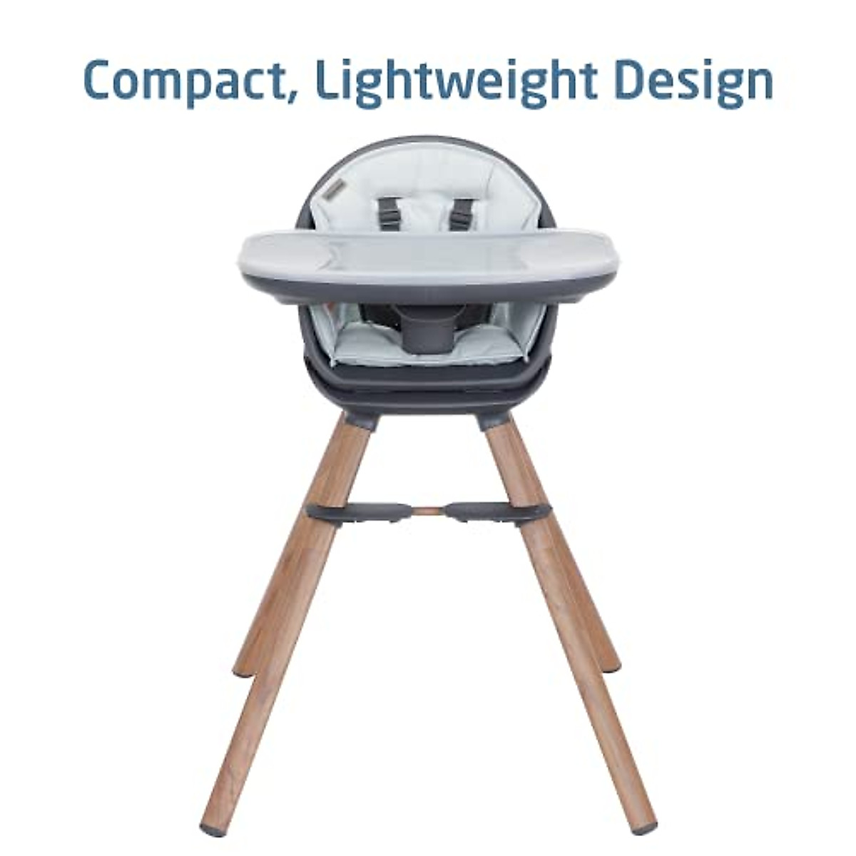 Maxi-Cosi Moa 8-in-1 Highchair, Machine Washable, Compact, Lightweight Design, Essential Graphite