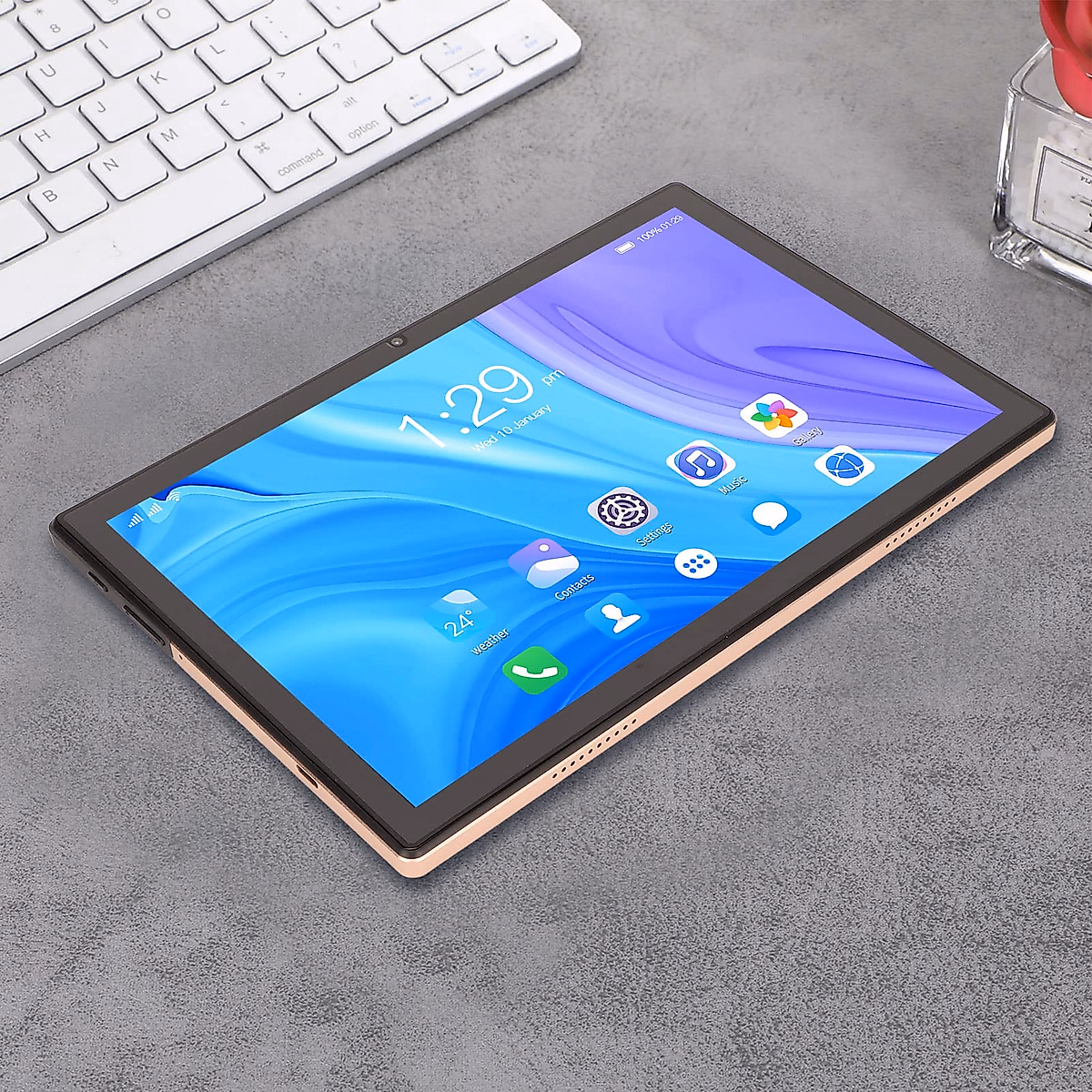 10 Inch Tablet, 11 Tablet PC 6GB RAM 128GB ROM 4G Calling Tablet, 8MP 20 MP Dual Camera, Battery Life, Gold