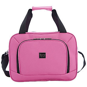 Travelers Club Midtown Hardside Luggage Travel, Bubble Gum, 4-Piece Set