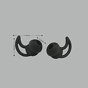 WANSUPYIN 2023 2 Pairs Medium Earbuds Replacement for Bose QC30/QC20/QC20i/SoundSport SIE2i IE2 IE3