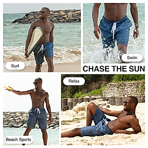 Kanu Surf Men's Flex Swim Trunks (Regular & Extended Sizes), Line Up Navy, Small