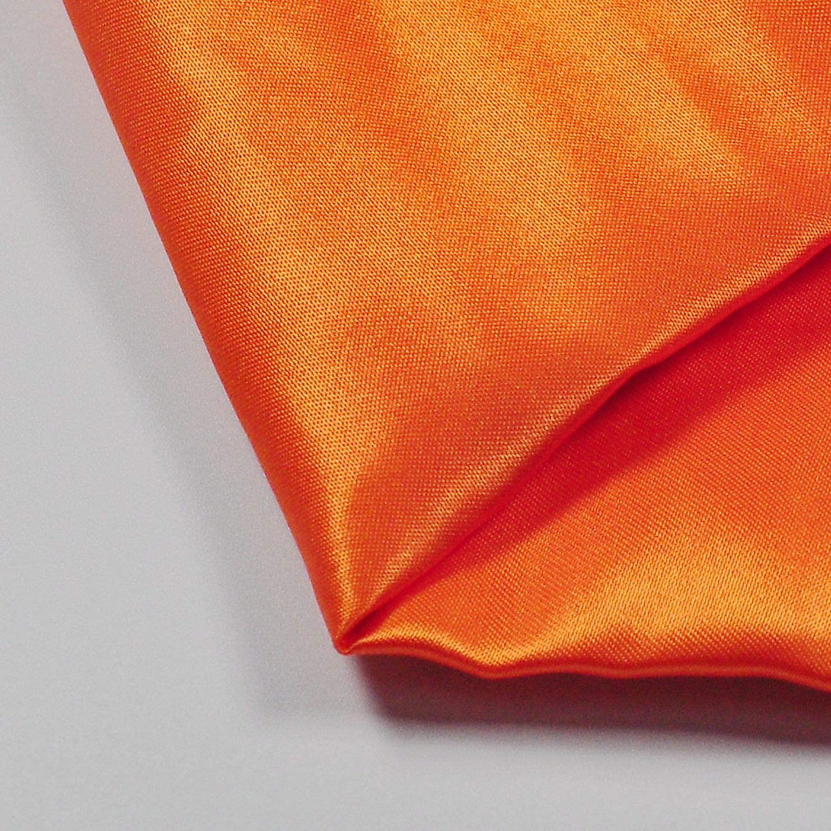 Charmeuse Satin Orange Fabric, 60" Wide, Silky, for Wedding,Bridal,Decoration, Fashion,Apparel Crafts by 1Yard