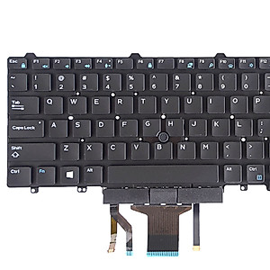 SUNMALL Replacement Keyboard with Backlit and Trackpoint Compatible with Dell Latitude E5550 E5570 E5580 E5590 E5591 5550 5570 5580 5590 5591,Precision 3510 3520 7510 7520 7710 7720
