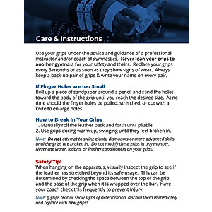 US Glove Women Hot Shot Uneven Bar Gymnastics Grips - Gymnastics Bars Grips, Made in USA Gymnastics Uneven Bar Grips for Girls, Leather Gymnastics Equipment Grips, Double Buckle, Size 2 (6 3/8")