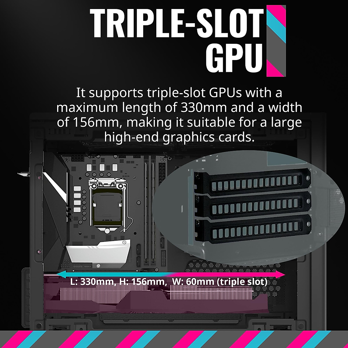 Cooler Master NR200 SFF Small Form Factor Mini-ITX Case, Vented Panels, Triple-slot GPU, Tool-Free, 1x 120mm Fan, 1x 92mm, 360 Degree Accessibility (MCB-NR200-KNNN-S00)