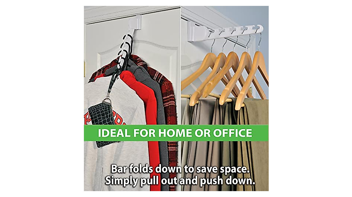 Wonder Hanger: Space-Saving Over-The-Door Hangers (3-Pack)