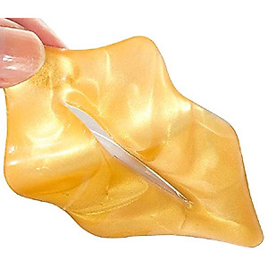 Theshiry 10 Pairs Collagen Crystal Eye Mask and 10 Pcs Collagen Crystal Lip Mask, Anti Aging Eye and Lip Mask, Collagen Crystal Mask Set (Gold)