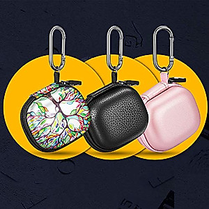 Fintie Case for AirPods Pro 2 (2022) / AirPods 3 (2021) / AirPods Pro (2019) / Jabra Elite 75t, Hard EVA Shockproof Portable Full Protective Cover Carrying Bag (Rose Gold)