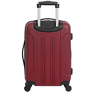 Travelers Club Chicago Hardside Expandable Spinner Luggage, Rhubarb, 20" Carry-On