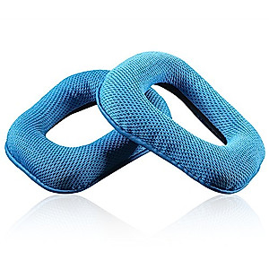 JARMOR Replacement Memory Foam Ear Cushion Pads Cover for Logitech G35 G930 G430 F450 Headphone ONLY (Blue)