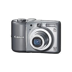 Canon PowerShot A1100IS 12.1 MP Digital Camera with 4x Optical Image Stabilized Zoom and 2.5-inch LCD (Silver) (OLD MODEL)
