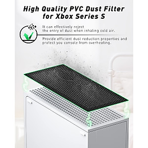 ZAONOOL Dust Filter Set for Xbox Series S Console - Include 7 Silicone Dust Protector and 4 PVC Mesh Filter Covers