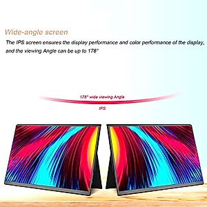 Serchou HDMI Computer External Display Screen Portable Game Monitor 15.6-inch high-Definition Display