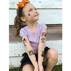 xo, Fetti Halloween Tattoos for Kids - 30 styles | Happy Halloween Decorations, Skeletons, Ghosts, Pumpkins, Spiderwebs + More