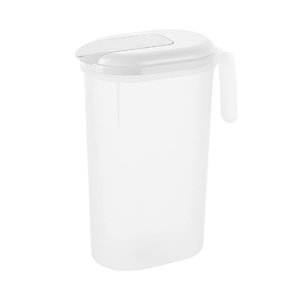 YiZYiF 1800ML/2200ML Water Pitcher with Lids Large Capacity Water Containers Cold Tea Juice Beverages Jug White 2200ML 2200ML