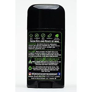 Green Theory Fir Scent Masking Natural Deodorant - Probiotic, Aluminum Free, Hunting - Tree Scents Collection - Solid 2.65 Ounce